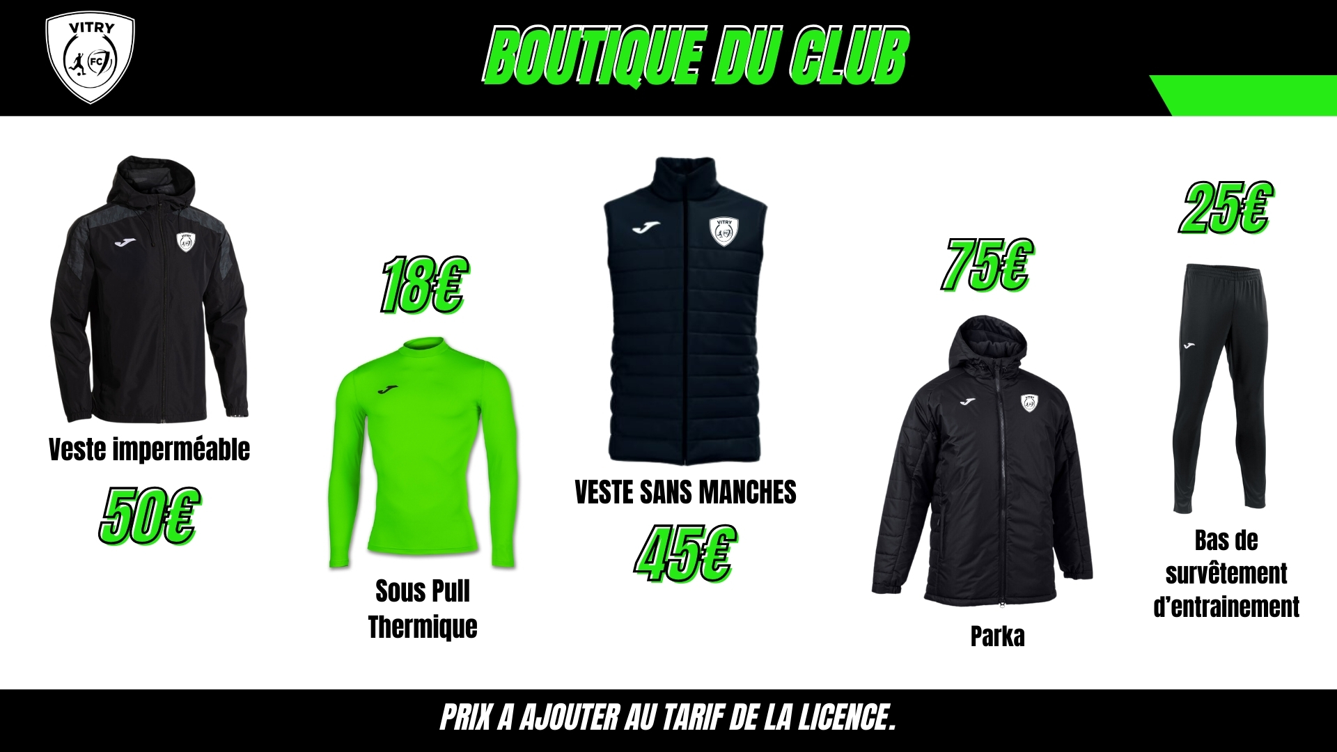 Boutique officielle - Vitry FC